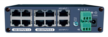 AES DA 2×4 – AES/EBU Distribution Amplifier | Broadcast Tools