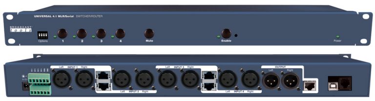 Universal 4.1 MLR/Serial – RJ45/XLR Switcher/Router - Broadcast Tools ...